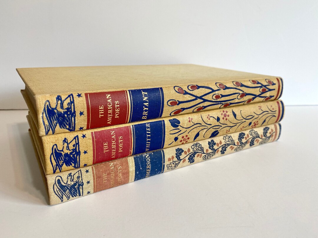 Vintage 1940's 'the American Poets Series' Hardcover Books Set of 3 ...