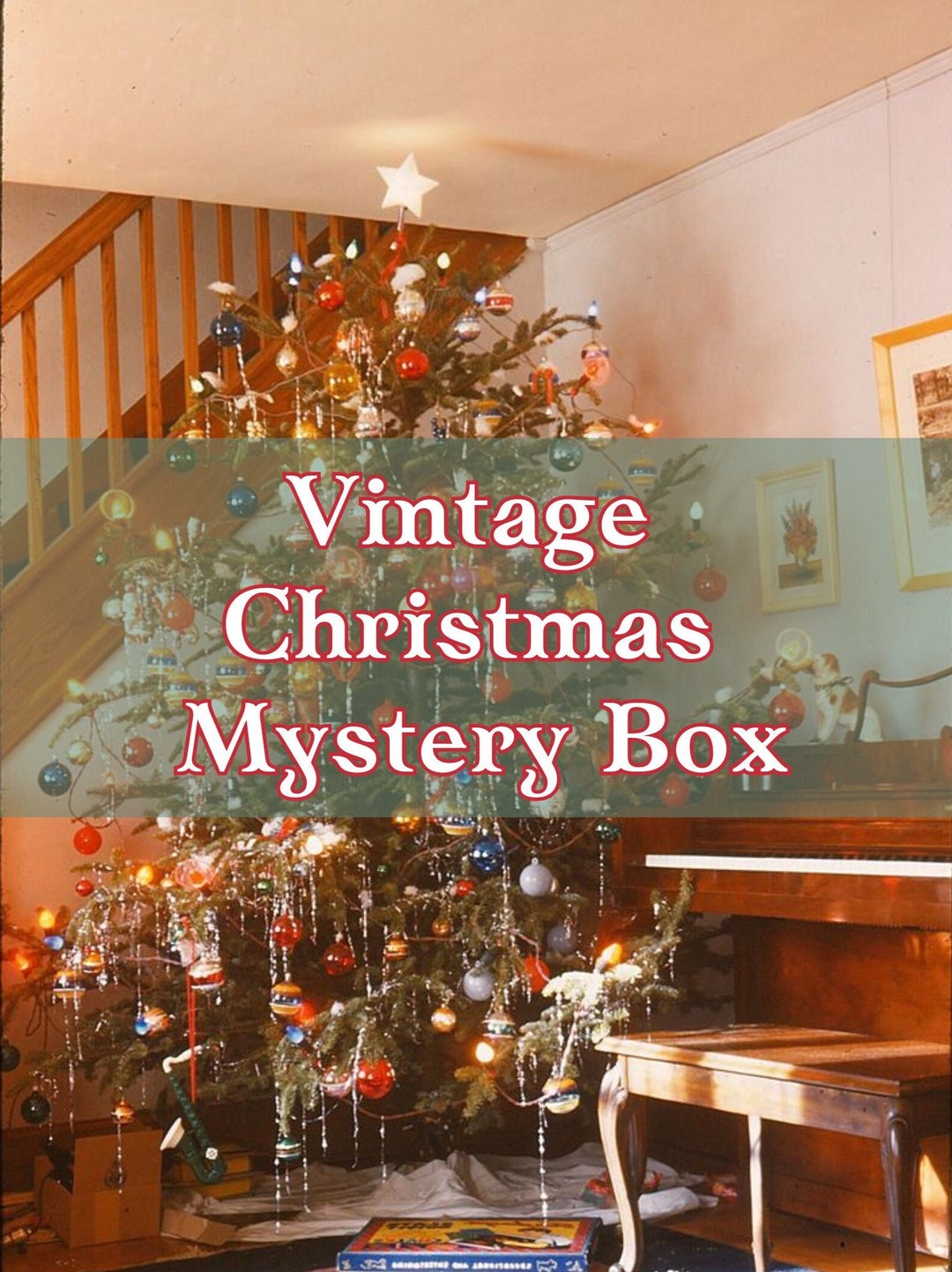Vintage Christmas Mystery Box Personalized Bundle, Christmas/holiday ...
