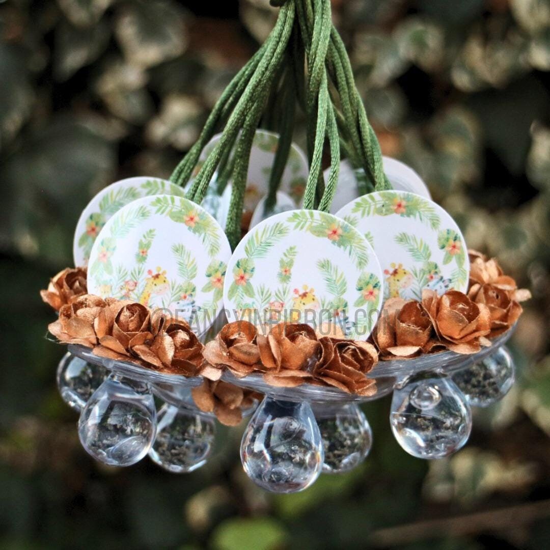 Safari Jungle Animal Baby Shower Pacifier Necklaces - Party Decorations ...
