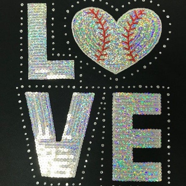 Rhinestone Baseball - Etsy