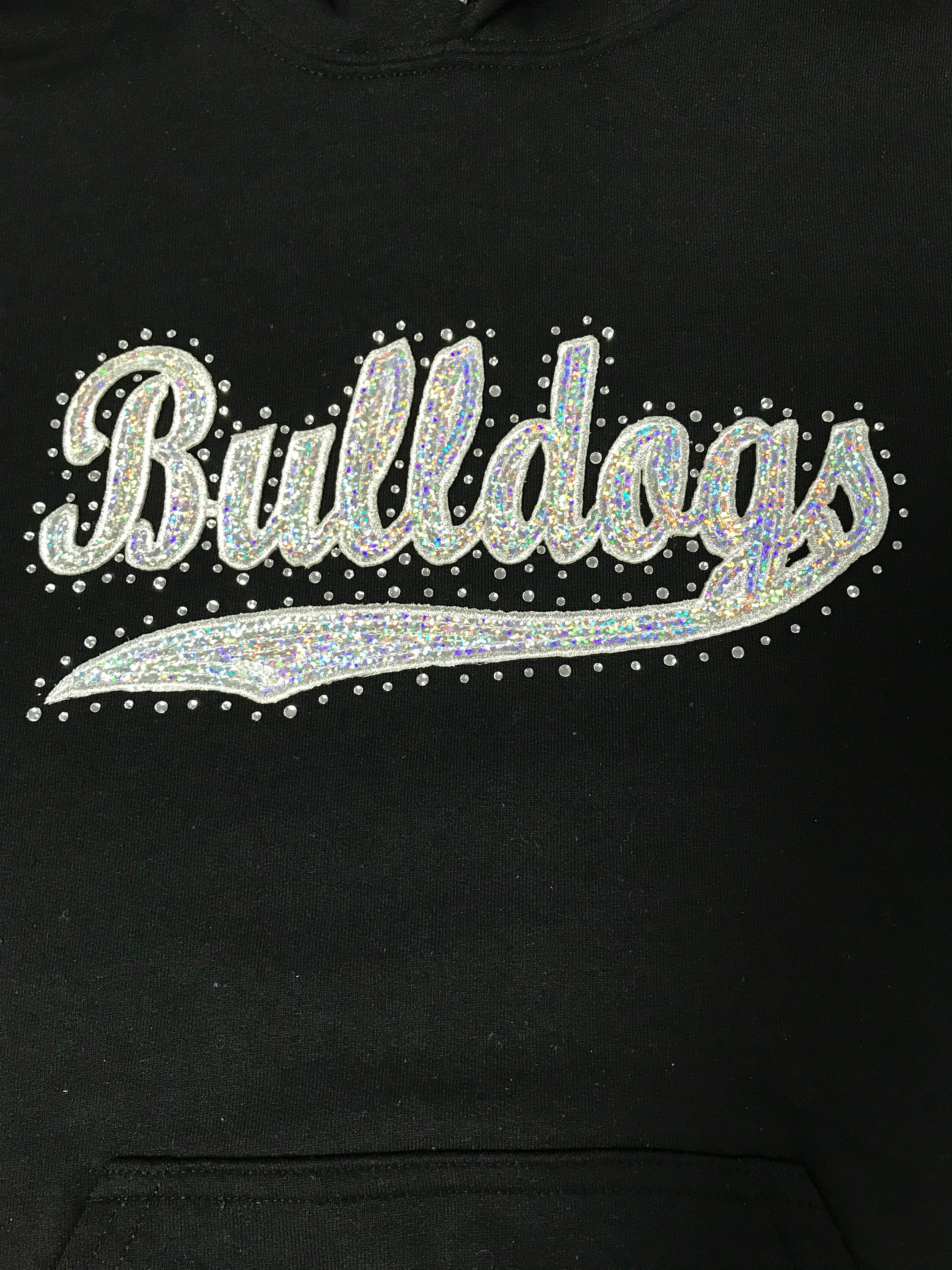 Sequin & Rhinestone Bulldogs Hoodie - Etsy