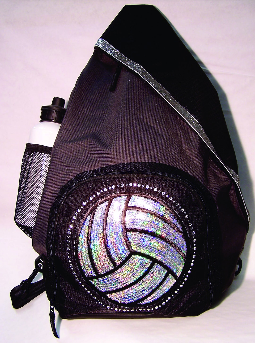 Sequin & Rhinestone Volleyball Sling Bag - Etsy
