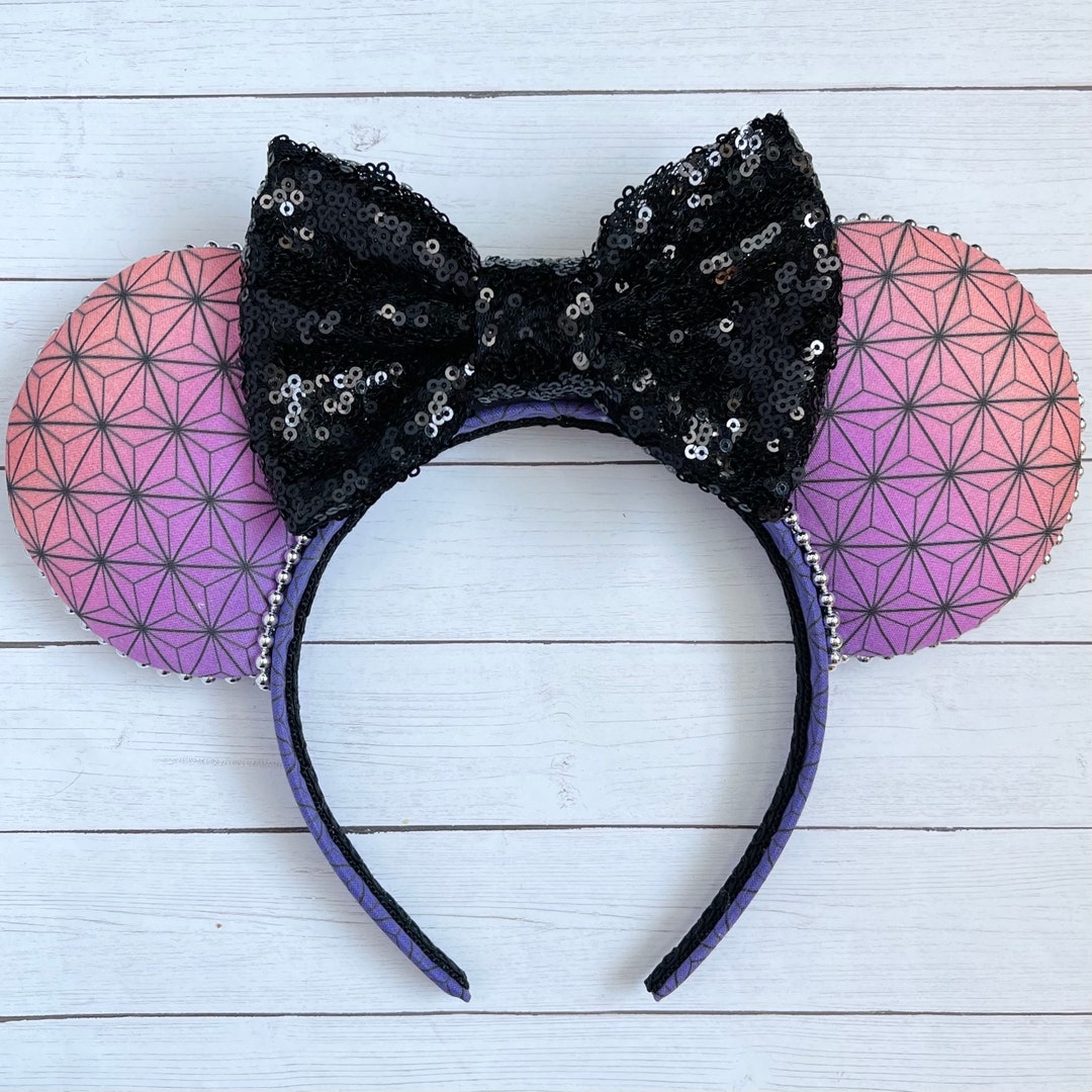 Ombré Purple and Pink Epcot Spaceship Earth Inspired Print - Etsy