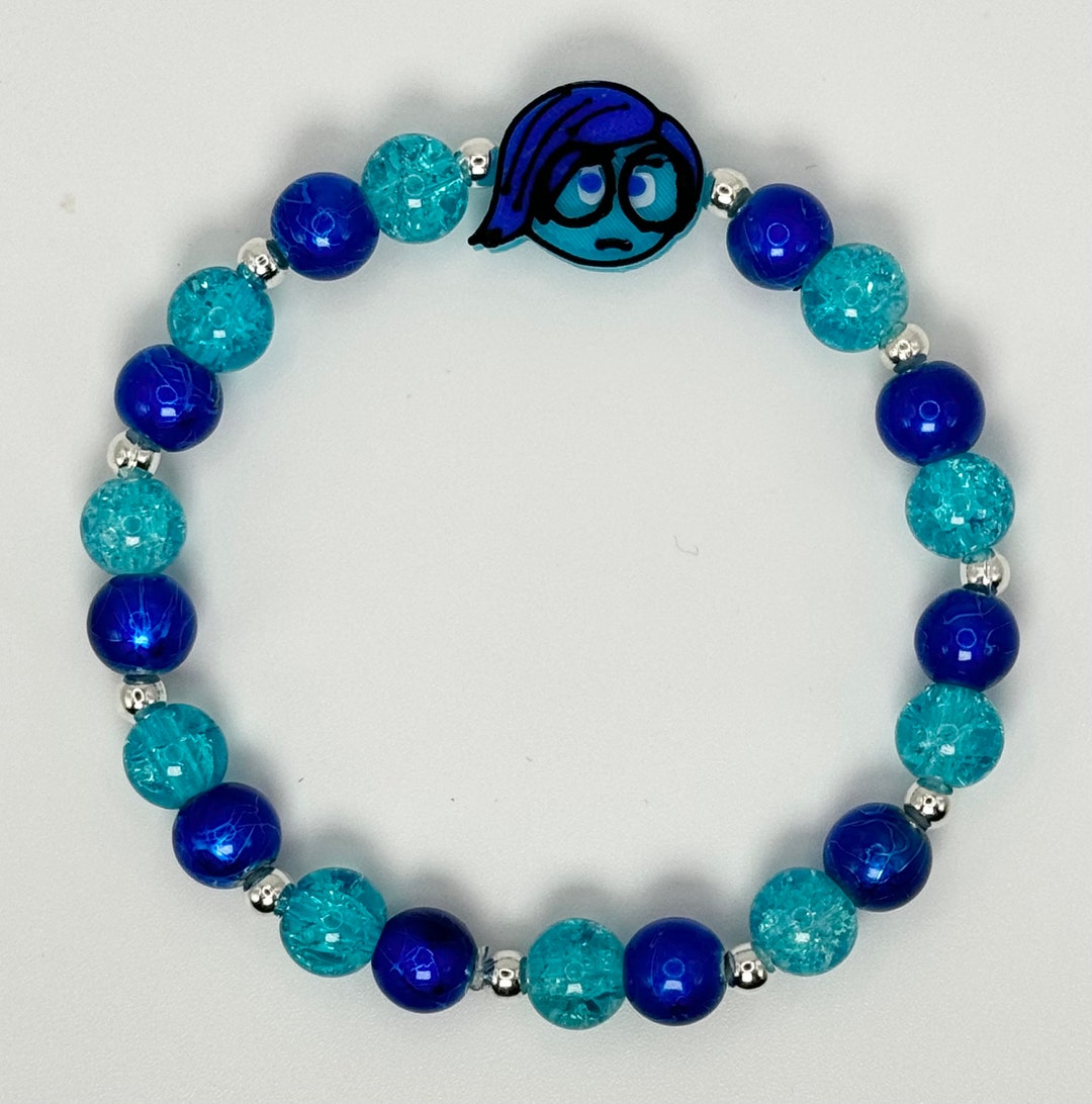 Sadness Emotion Character Inspired Beaded Bracelet - Etsy