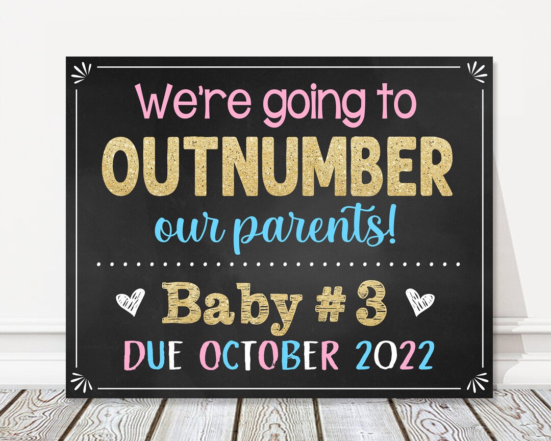 We're Going to Outnumber Our Parents 3rd Pregnancy Announcement ...