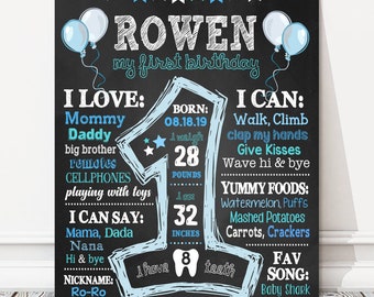 1st Birthday Poster - Etsy