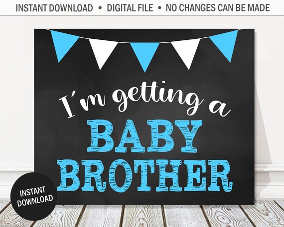 INSTANT DOWNLOAD I'm Getting A Baby Brother It's A - Etsy
