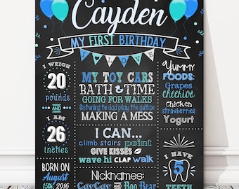 1st birthday board | Etsy