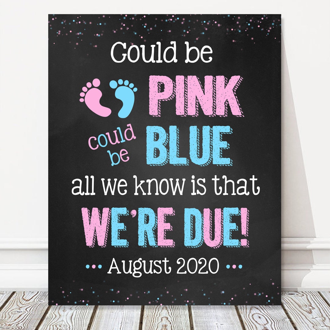 Printable Pregnancy Announcement Personalized Chalkboard Sign, Could Be ...