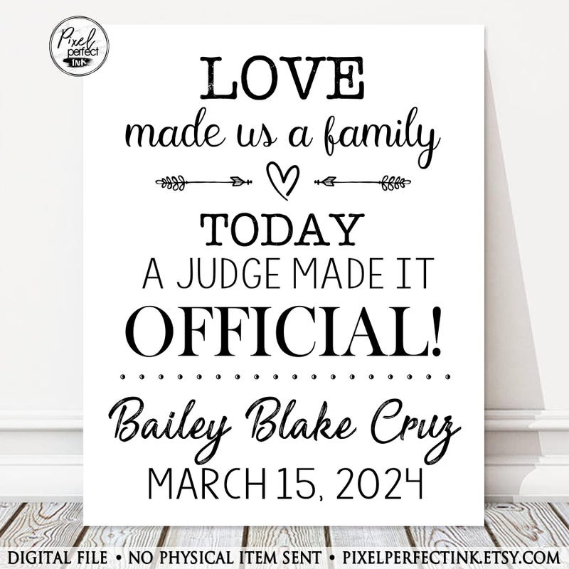 Adoption Print - Etsy