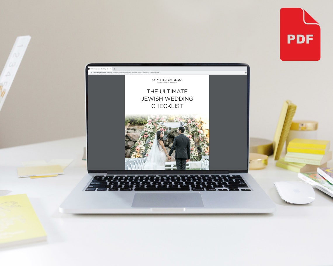 Jewish Wedding Checklist, Wedding Checklist, 12 Month Jewish Wedding ...