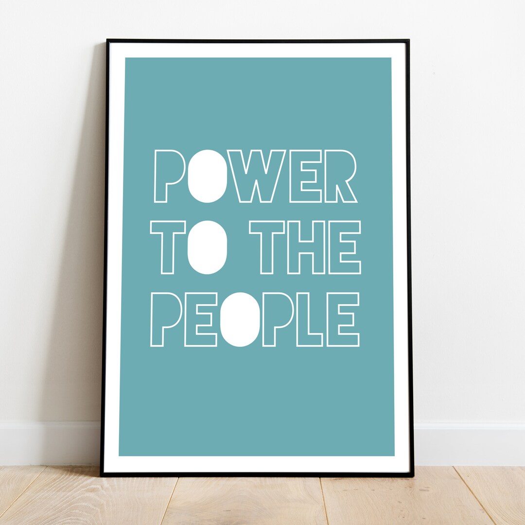 Power to the People Poster Print - Etsy