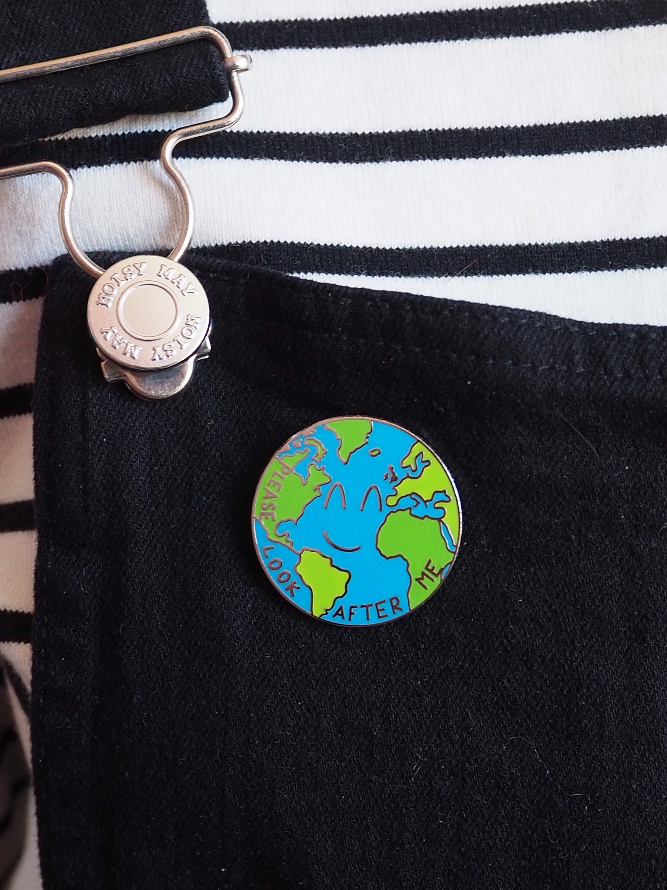 Protect the Planet Pin, Please Look After Me, Earth Enamel Pin. Zero ...