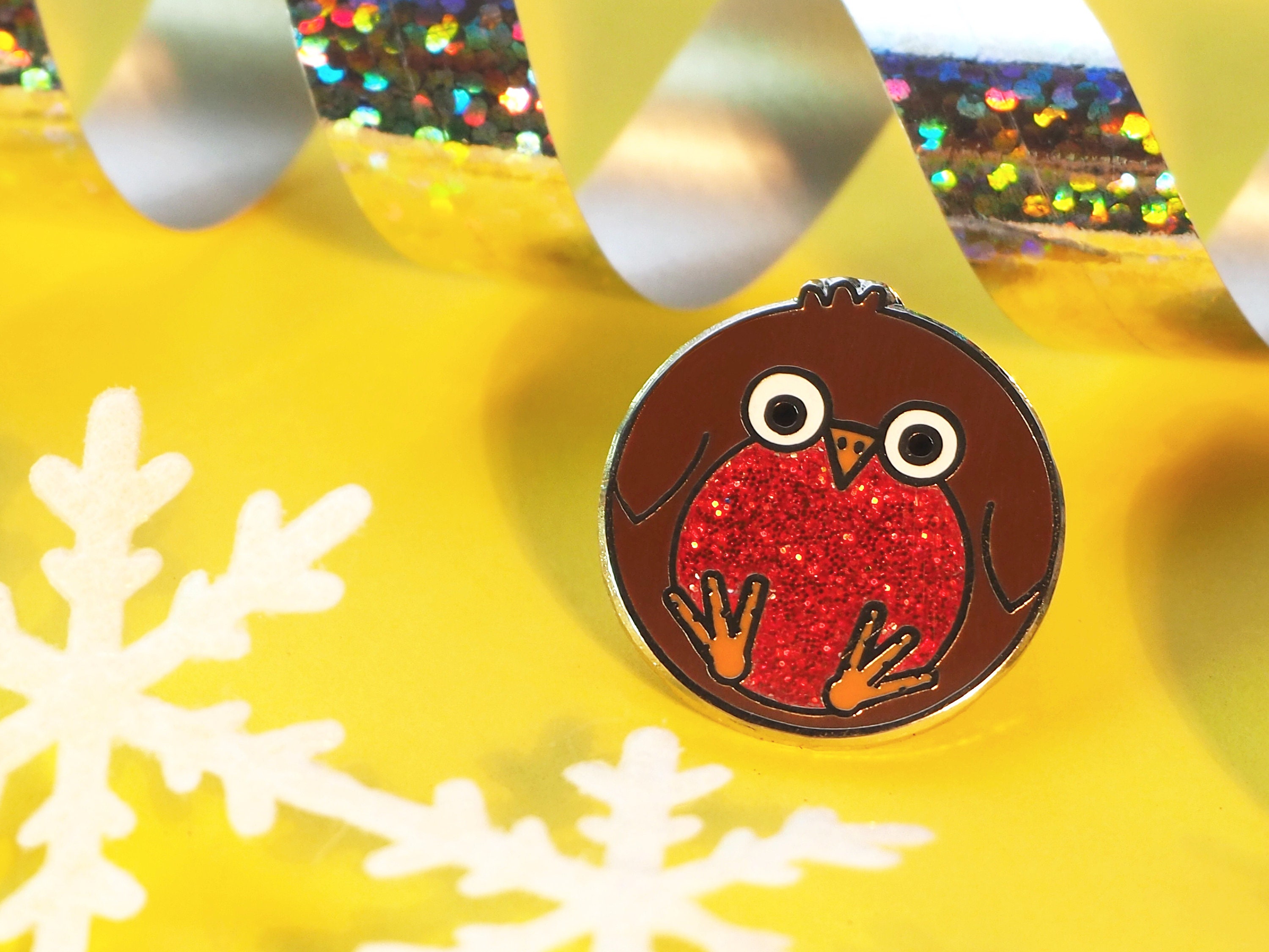 Robin Enamel Pin Seconds. Luxury enamel pin hard enamel pin | Etsy