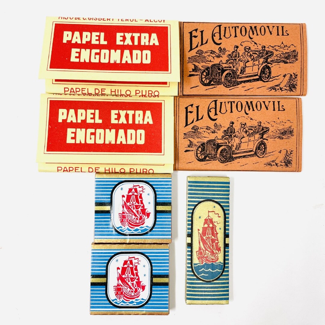 1920's Reproduction Rolling Papers - El Automovil - Vintage Alcoy (7 ...