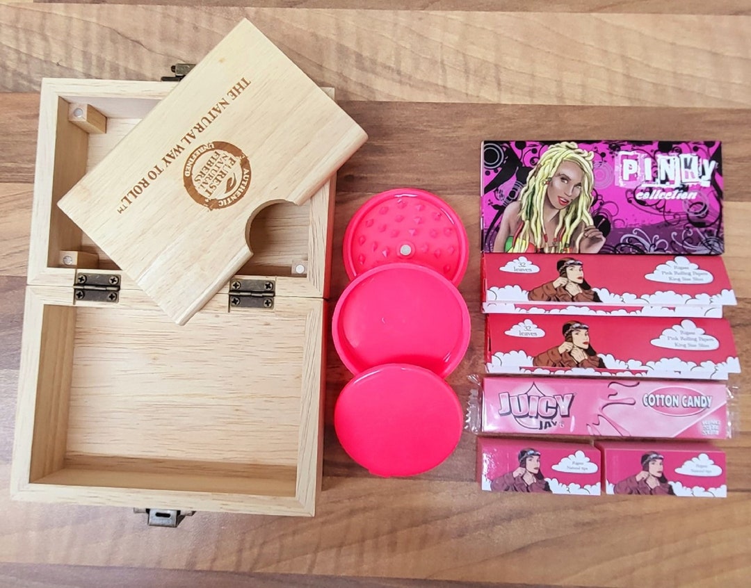 Rolling Papers Box Set: Pink Papers & Tips - Etsy
