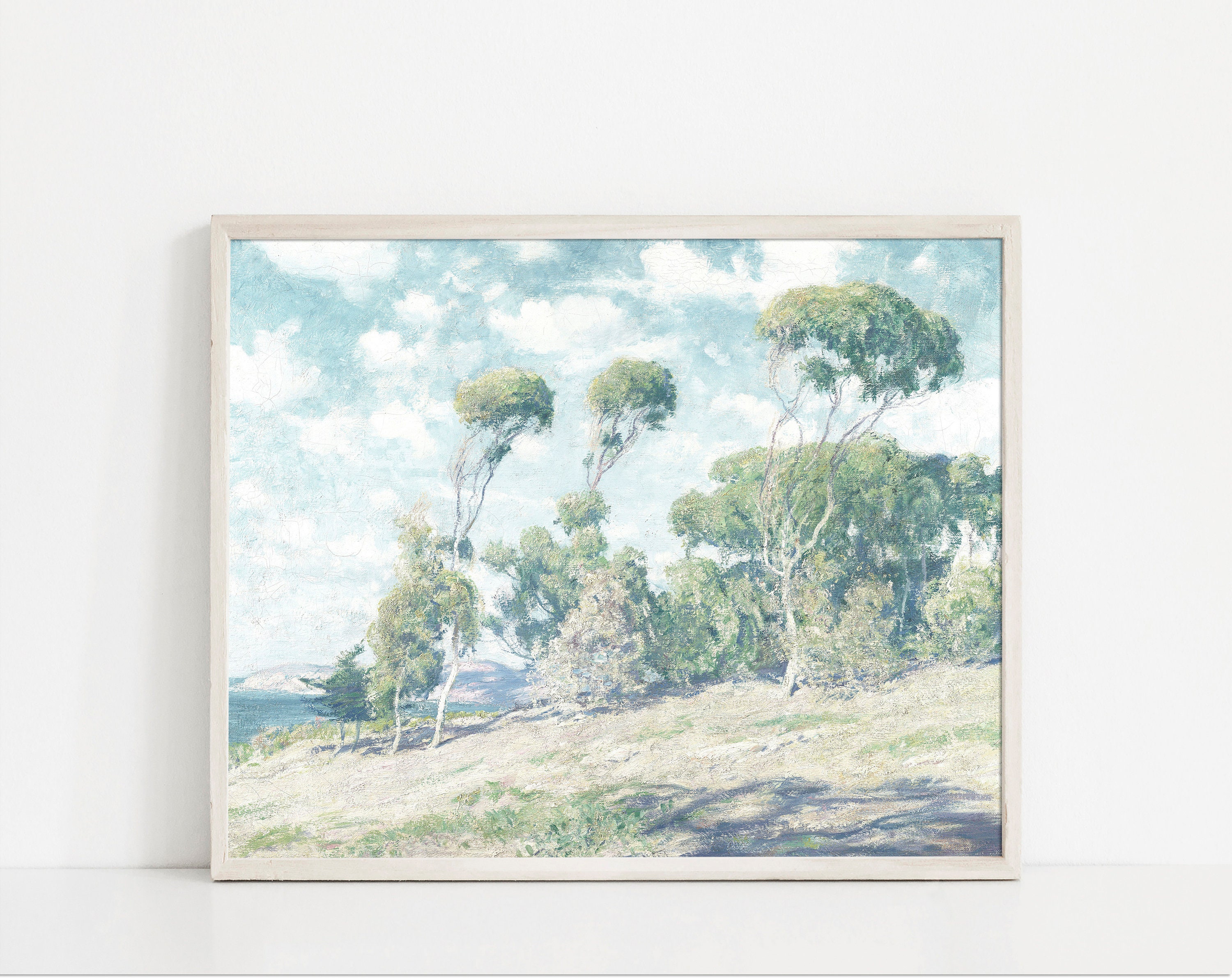 Laguna Trees at the Seaside Vintage Wall Art Digital Wall Art - Etsy