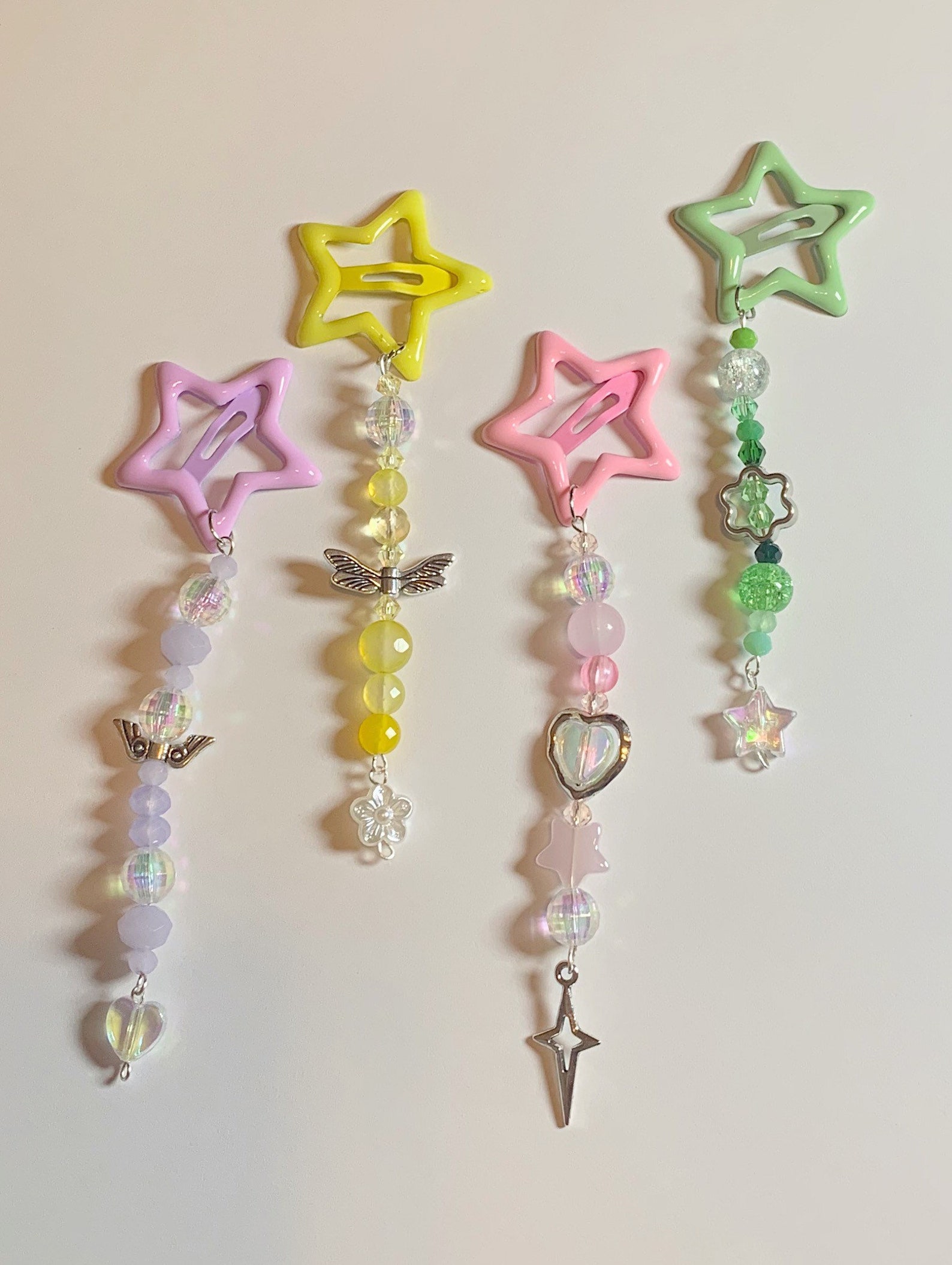 Beaded Star Clips - Etsy