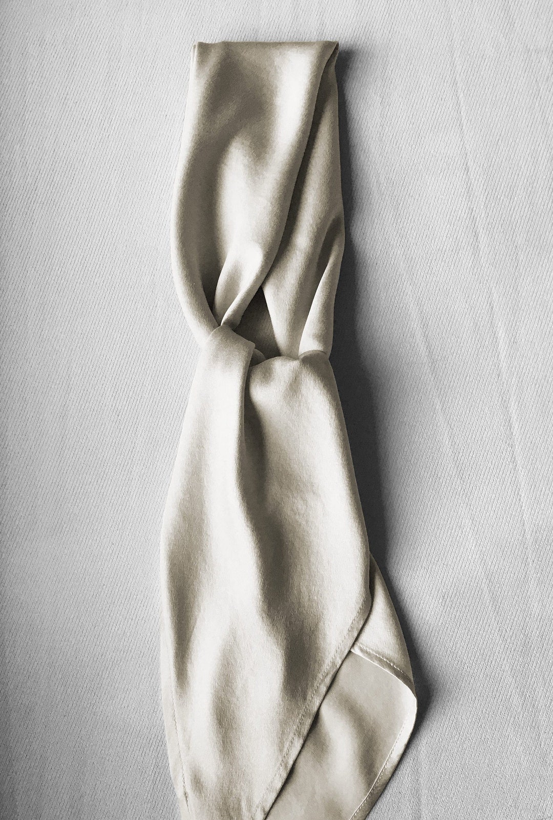 Silk Triangle Scarf, Neckscarf, Pure Silk, Minimalist Plain Scarf - Etsy