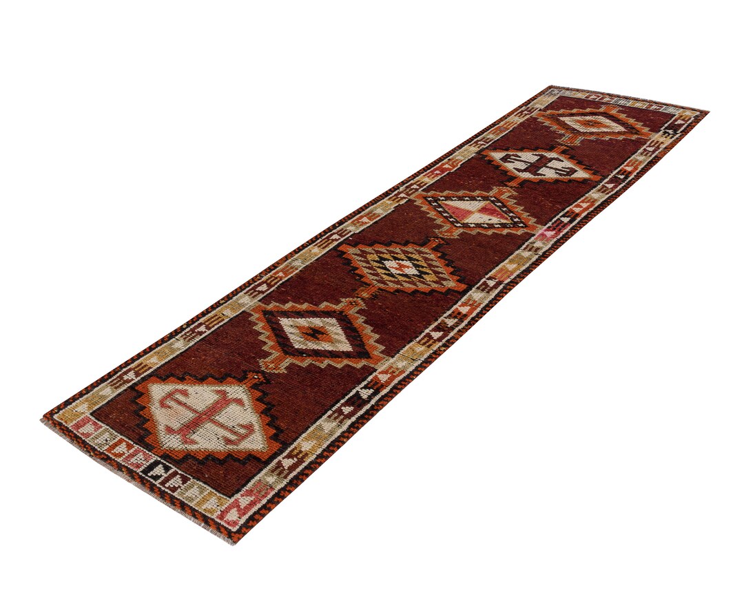 3x11 Turkish Runner, Carpet Runner 3x11, Carpet Runner, Antique Rug ...
