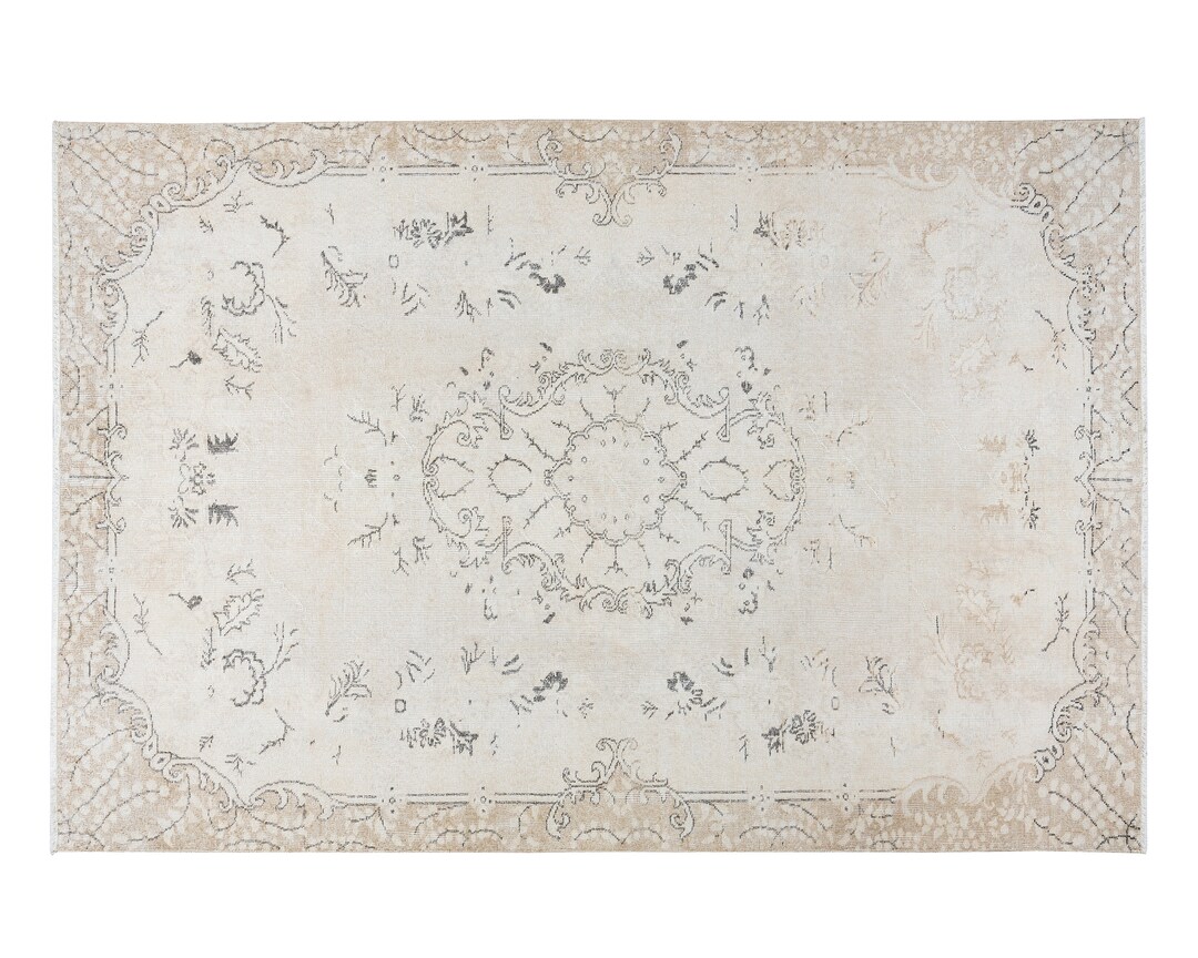 7x9 Vintage Rug Beige Rug Bohemian Rug Anatolian Rug 7x9 - Etsy