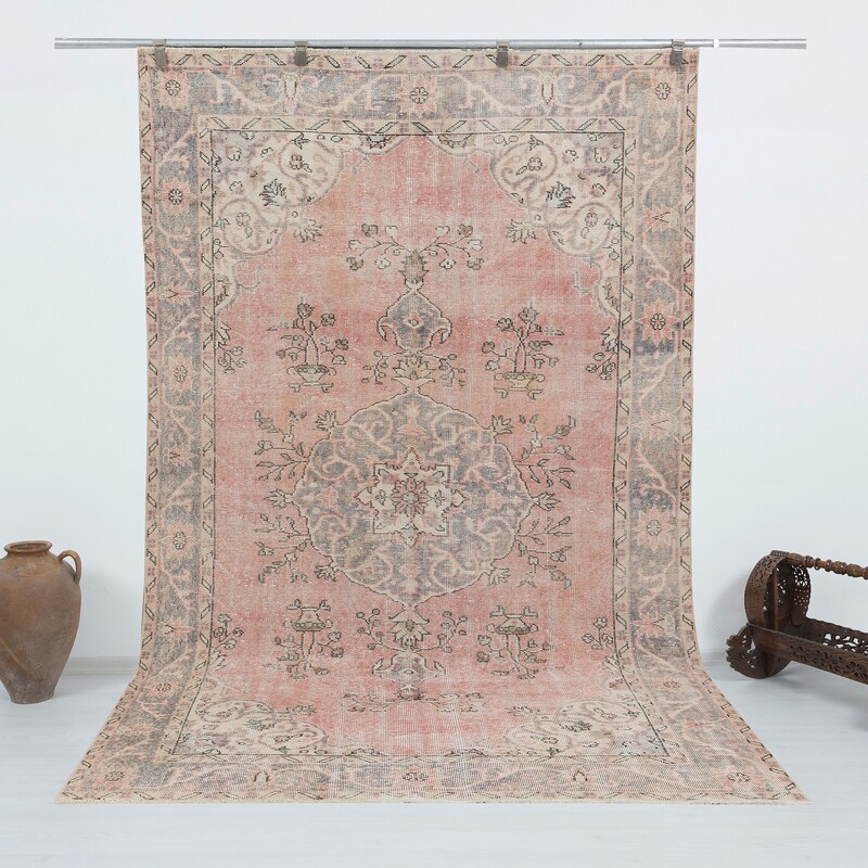 Pink Oushak Rug - Etsy