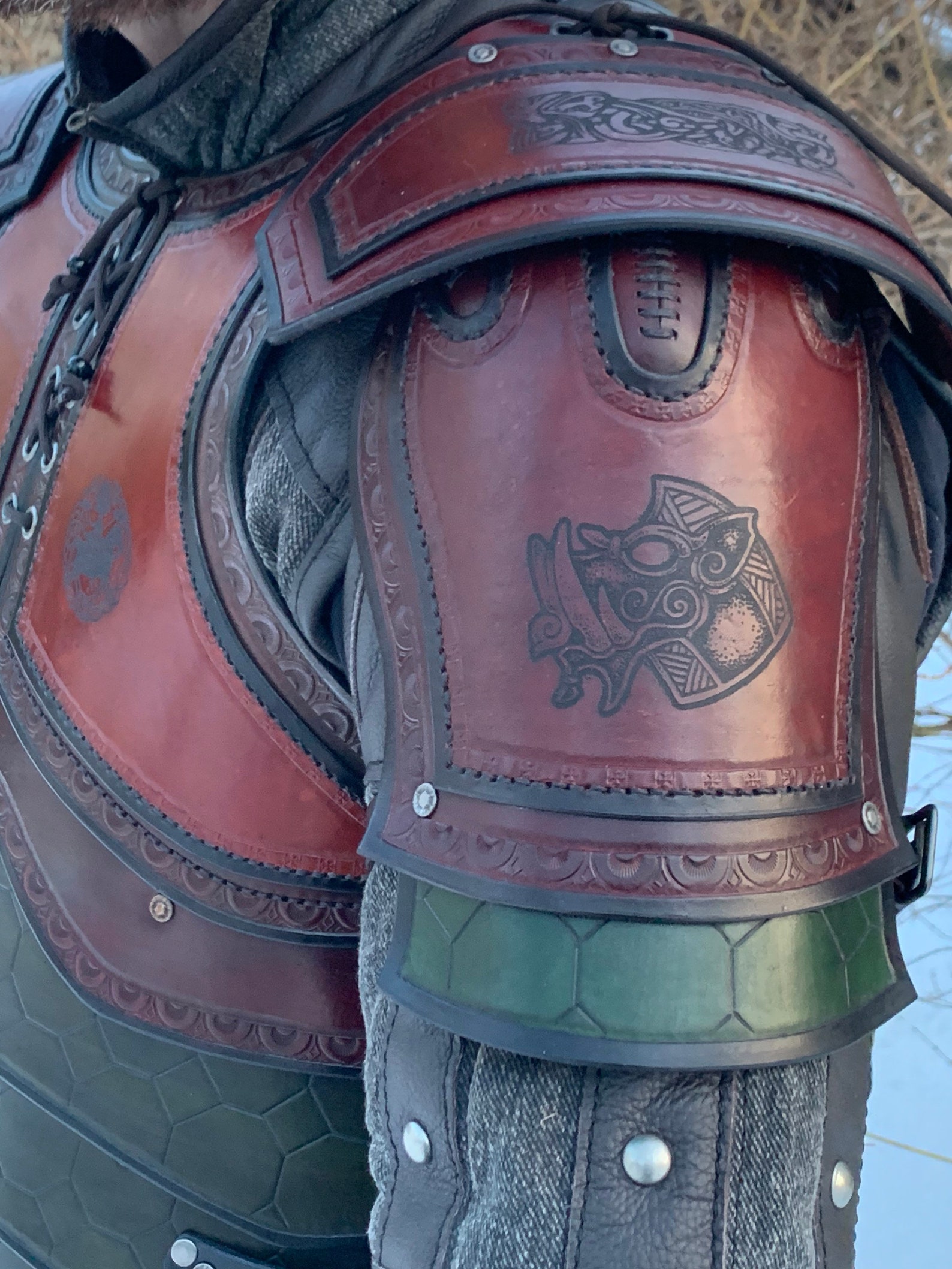 Jöfurr “the Boar” Leather Armor - Etsy