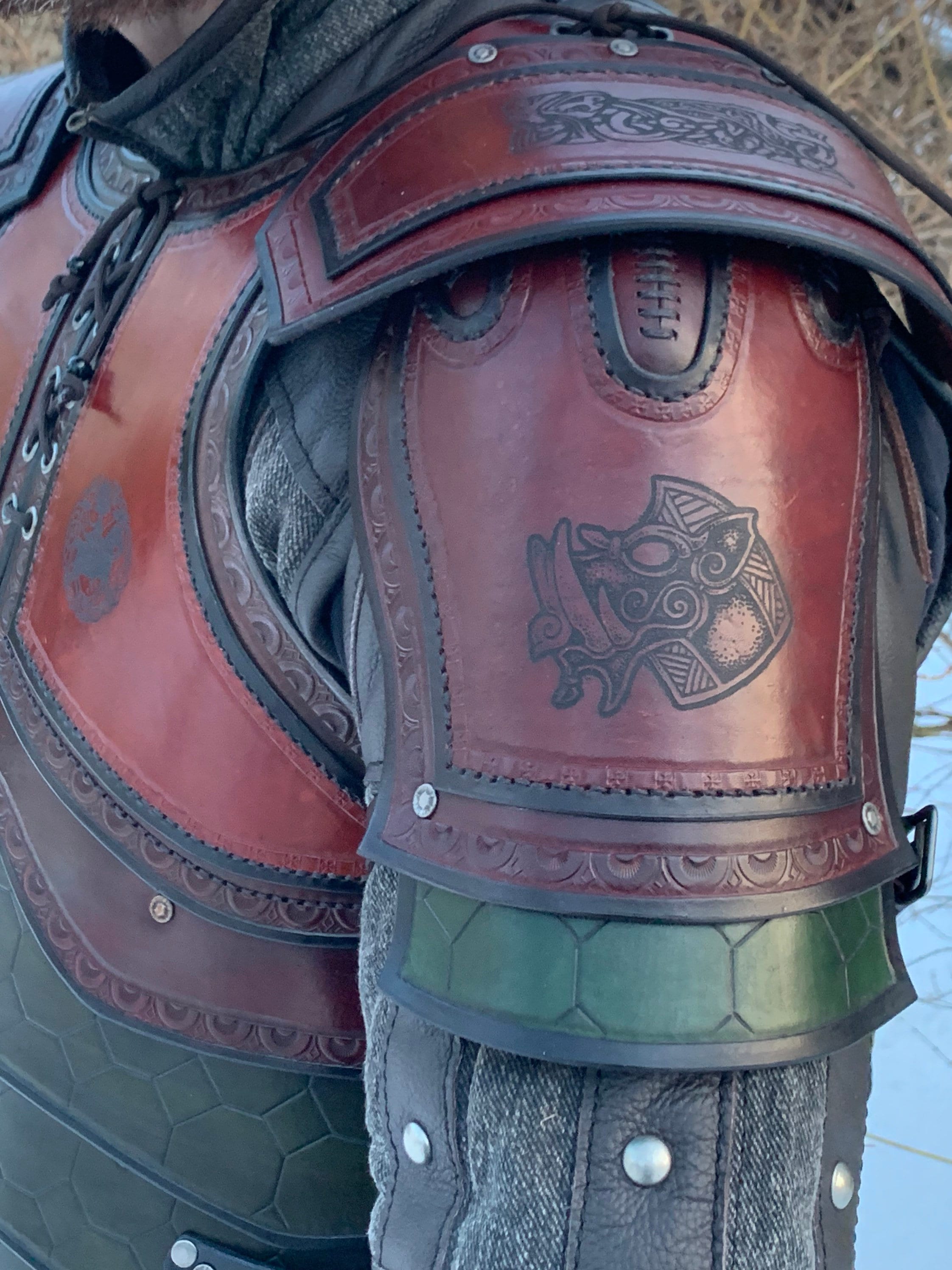 Jöfurr “the Boar” Leather Armor - Etsy