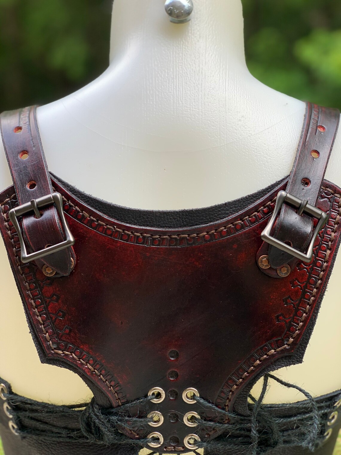 Women’s Celtic Leather Bodice - Etsy