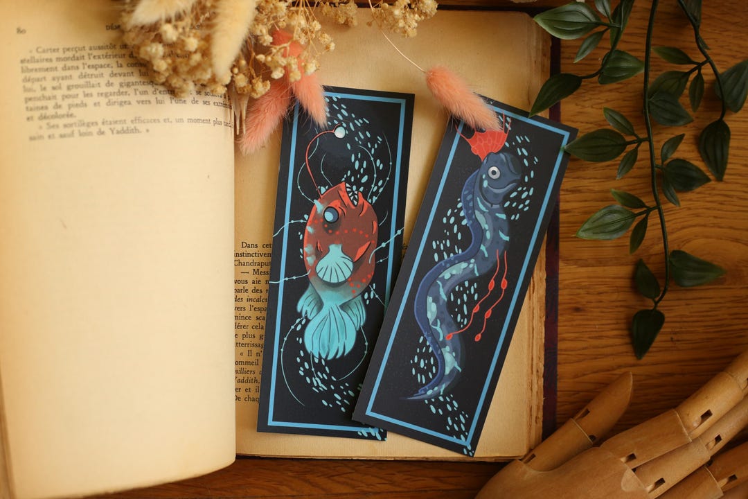 Deep Sea Creatures - Set of 2 Bookmarks! (55mm X 148mm) - Etsy