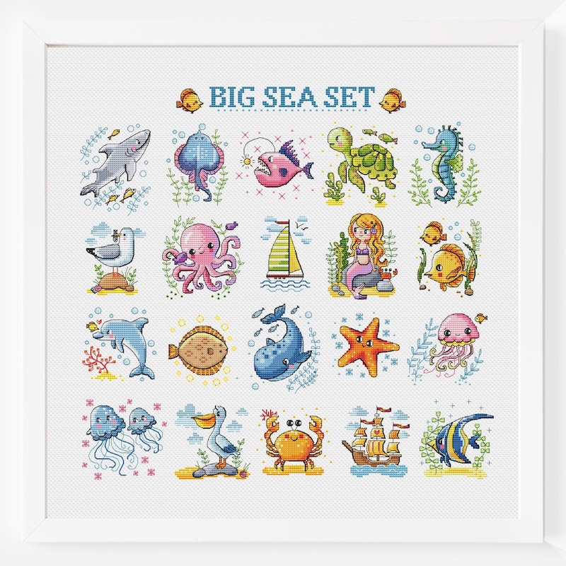 Fish Cross Stitch Pattern - Etsy
