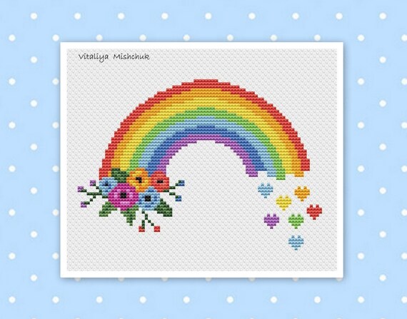 Cross stitch pattern Rainbow Fly DIGITAL file African american art ...