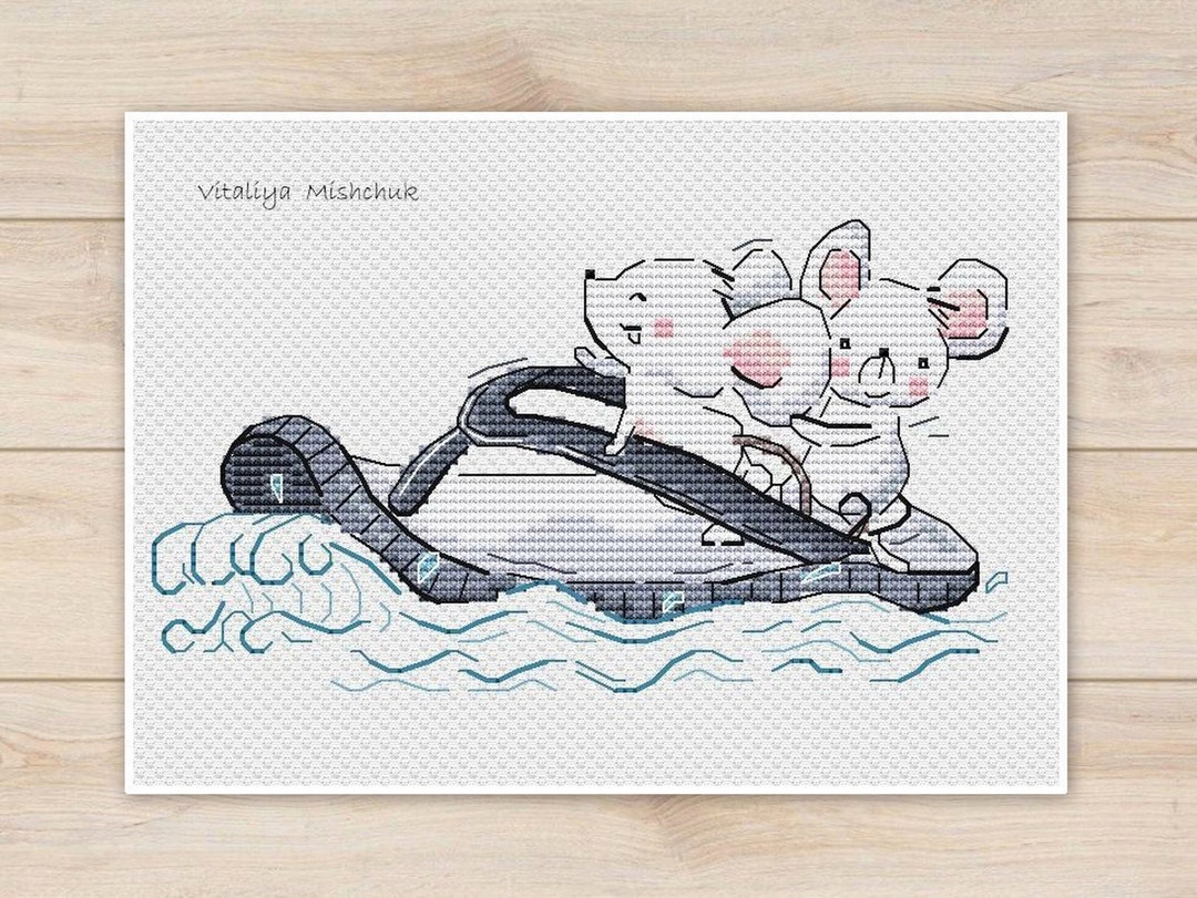 Mouse Cross Stitch Pattern PDF Mice Target Animals Funny for Children ...