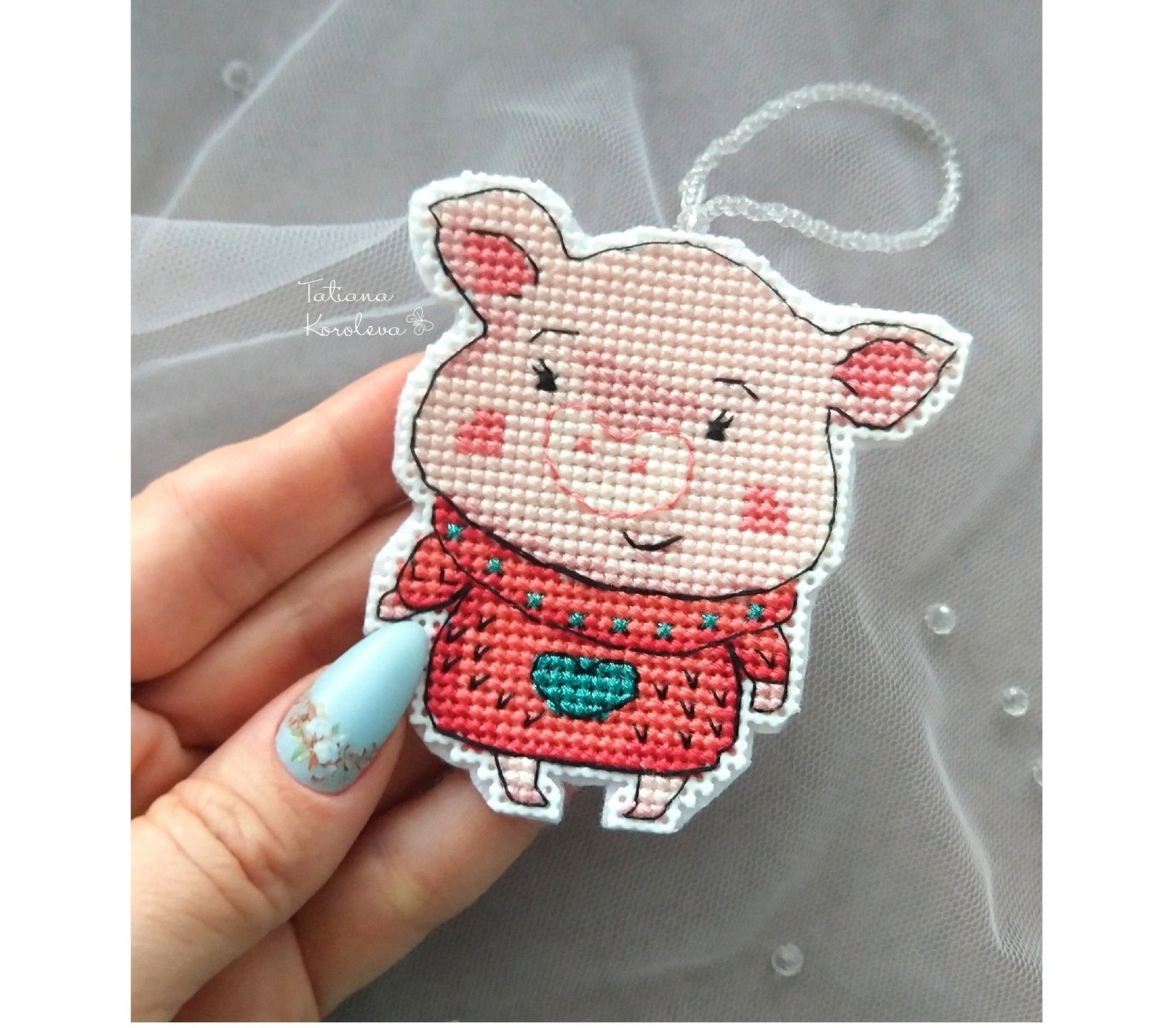 Small Pig Cross Stitch Pattern Christmas Animals Cross Stitch - Etsy