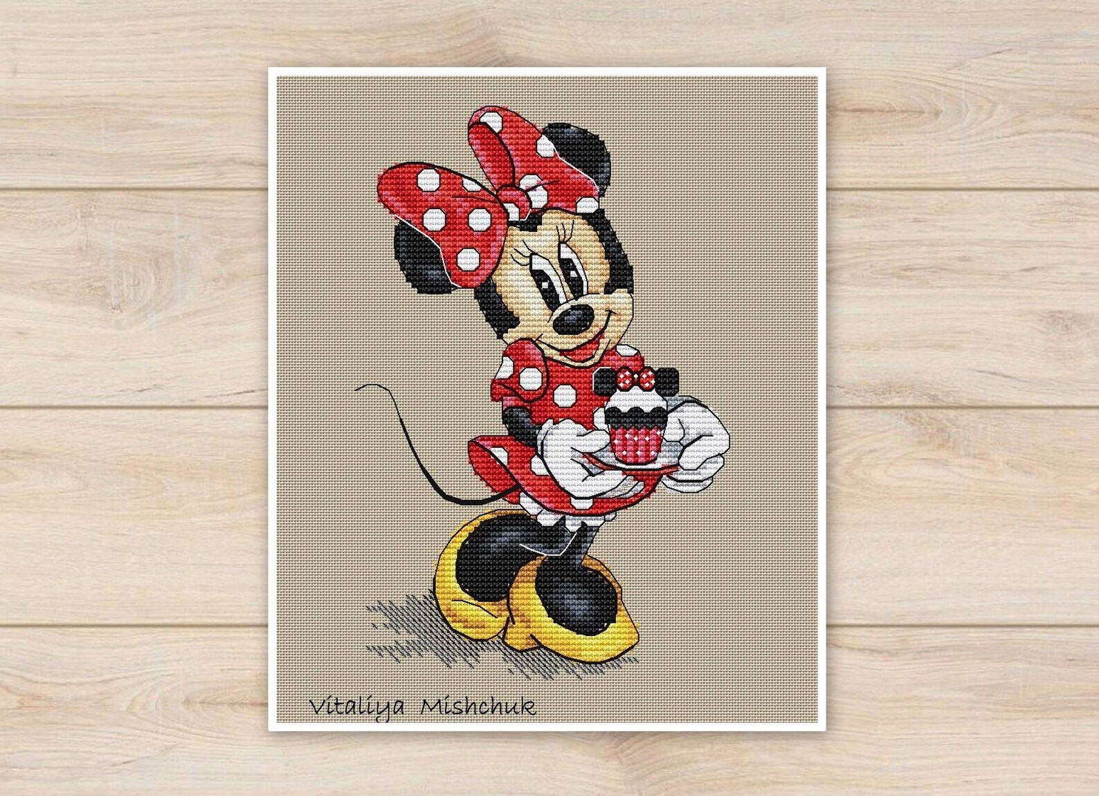 Mouse Cross Stitch Patterns PDF Cake Cross Stitch for Girl - Etsy