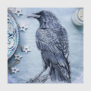 Crow Cross Stitch Pattern Raven Birds Wild Animal Forest Chart ...