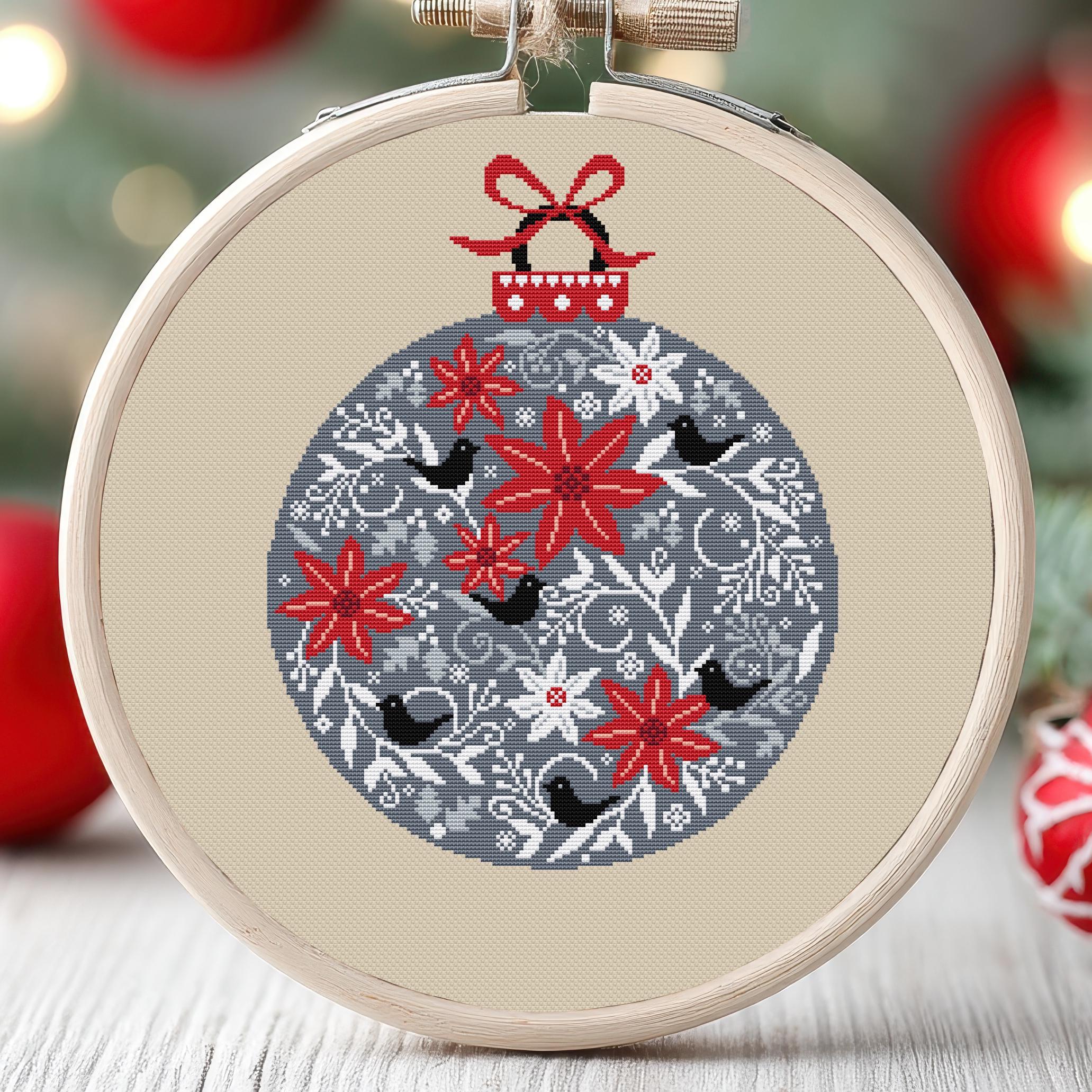 Christmas Cross Stitch Pattern PDF Bauble Ball Tree Decoration Ornament ...