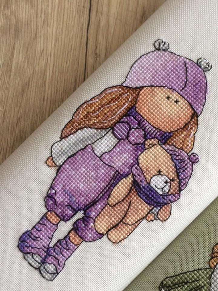 Baby Girls Cross Stitch Pattern PDF Set of 3 Cross Stitch - Etsy