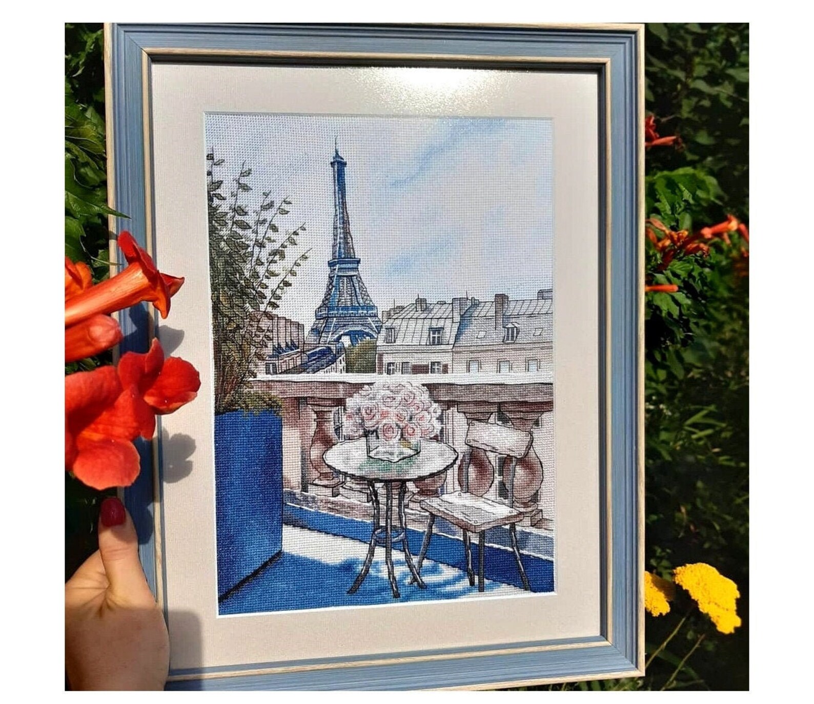 City Cross Stitch Pattern Paris Cross Stitch Colorful Art X Stitch ...