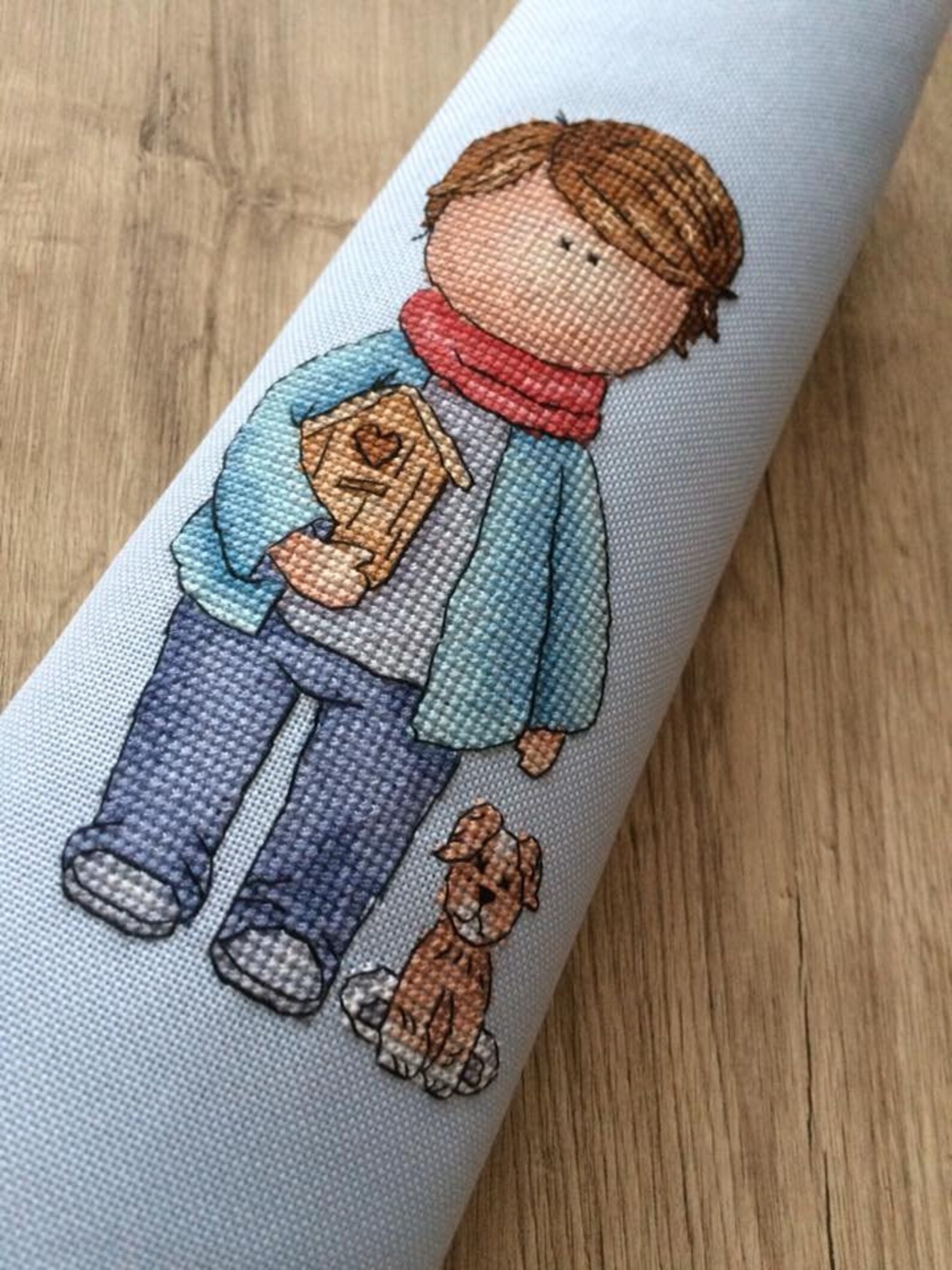 Baby Boy Cross Stitch Pattern for Kids Tilda Doll Boy Witch - Etsy