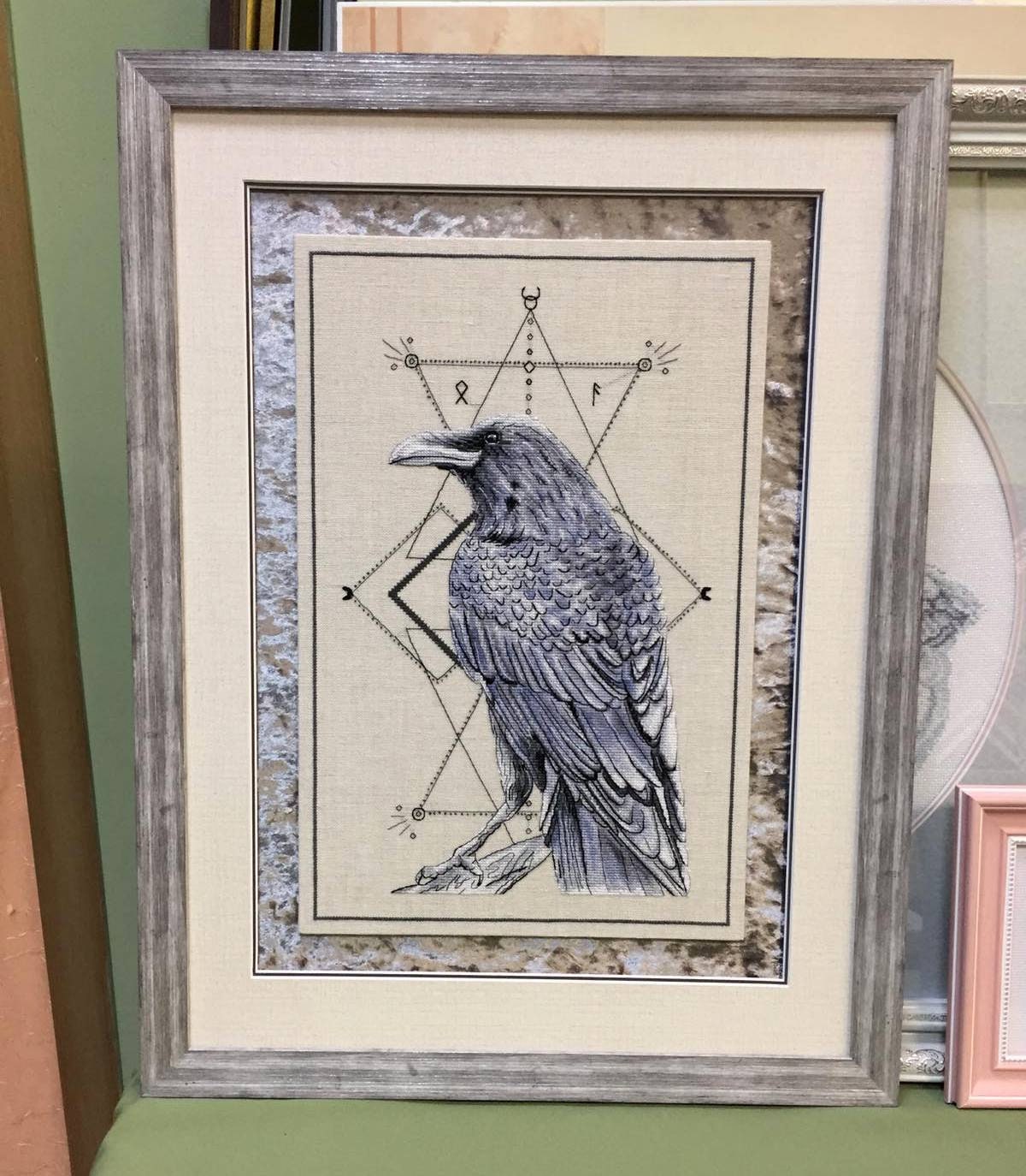 Crow Cross Stitch Pattern Raven Birds Wild Animal Forest Chart ...