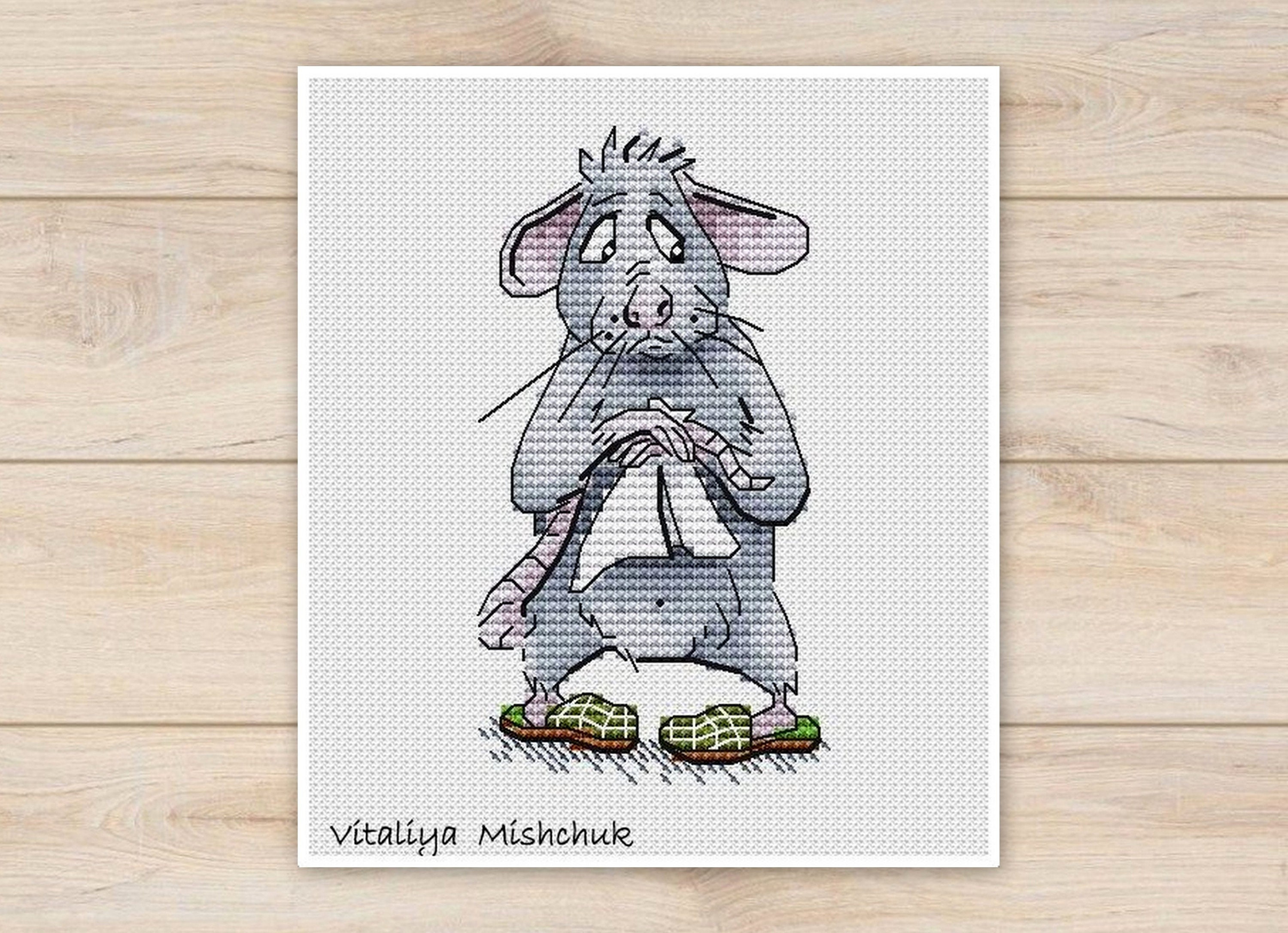 Mouse Cross Stitch Pattern PDF Small Animals Dmcx-stitch Chart - Etsy