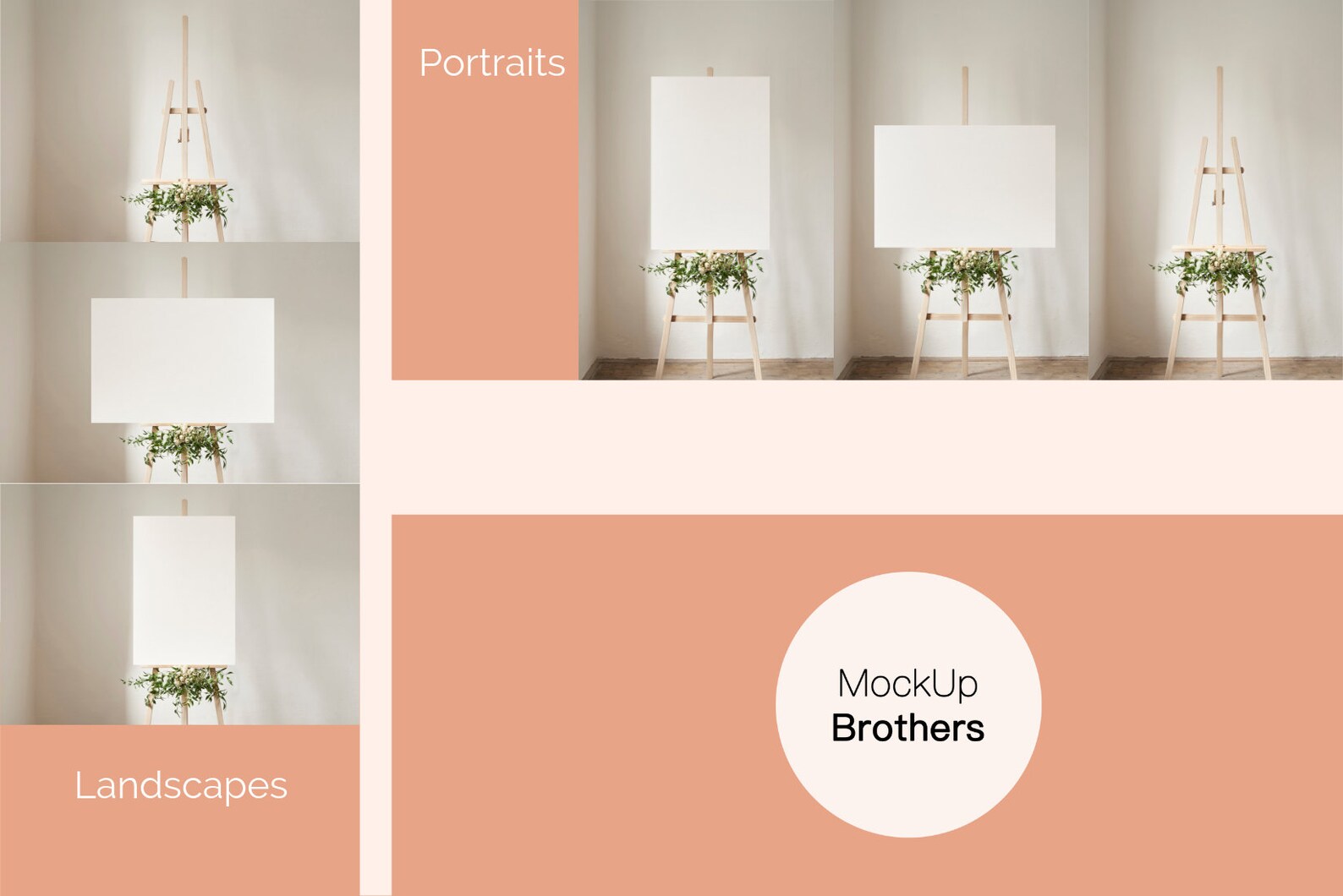 Wedding Easel Mock Ups Easel Mockup Bundle Welcome Sign | Etsy