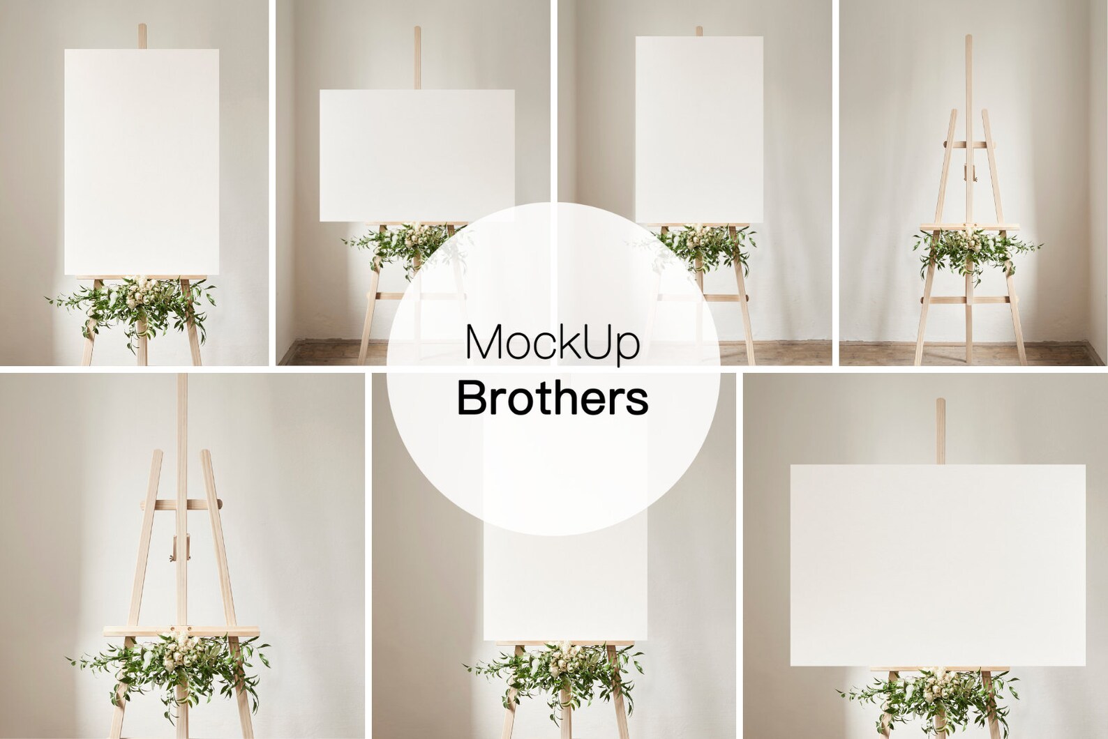Wedding Easel Mock Ups Easel Mockup Bundle Welcome Sign | Etsy