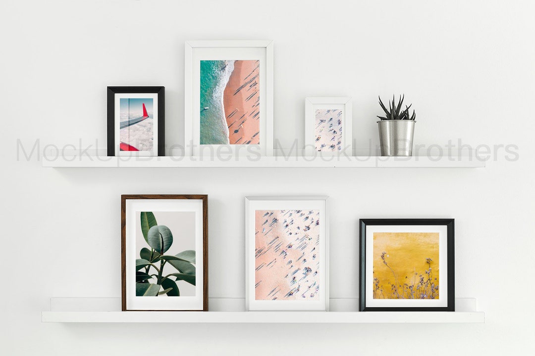Multiple Frame Mockup, Frame Set Mockup, Styled Mock up Frames, Black ...