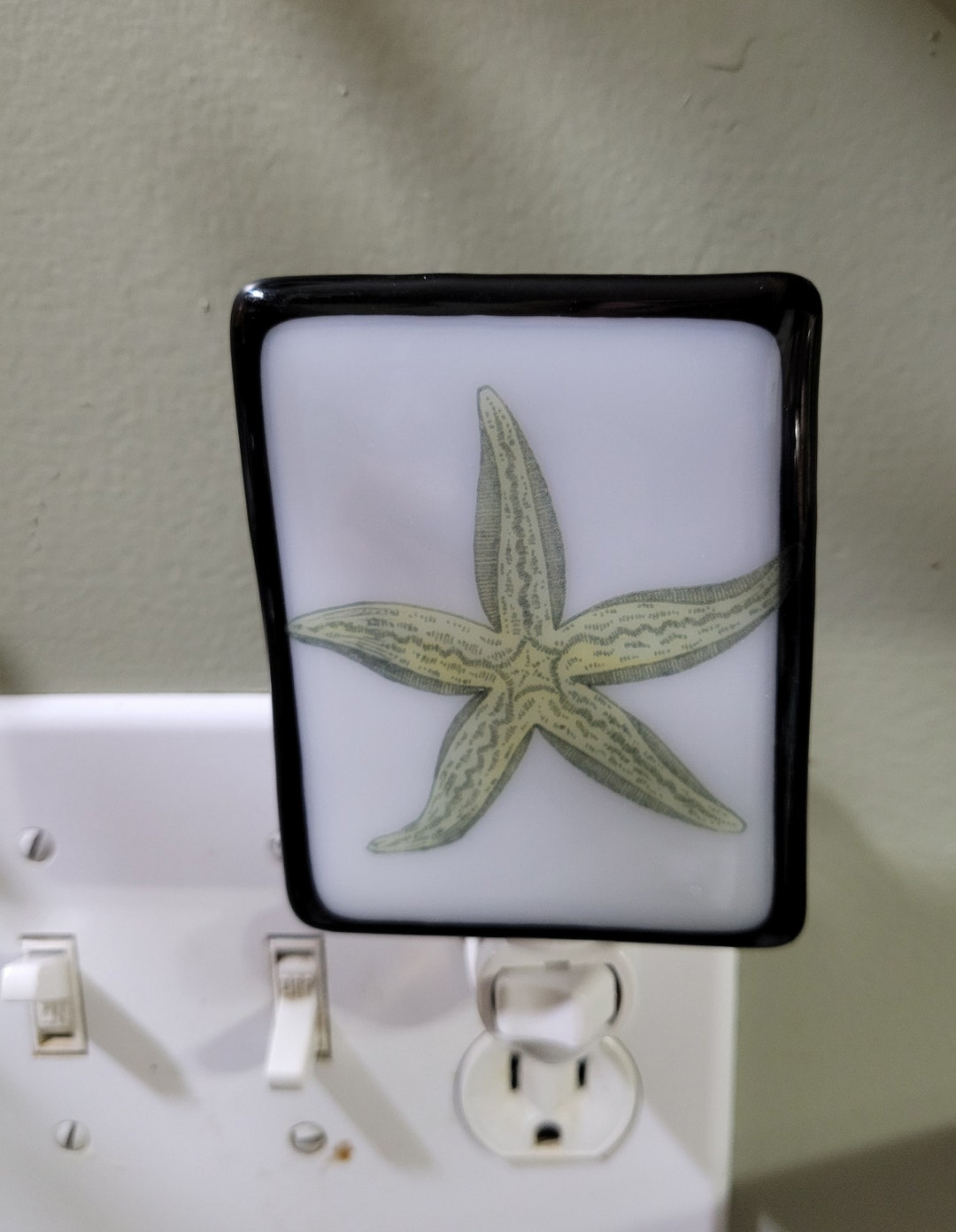 Fused Glass Starfish Nightlight, Bathroom Accessories, Gift for Mom ...