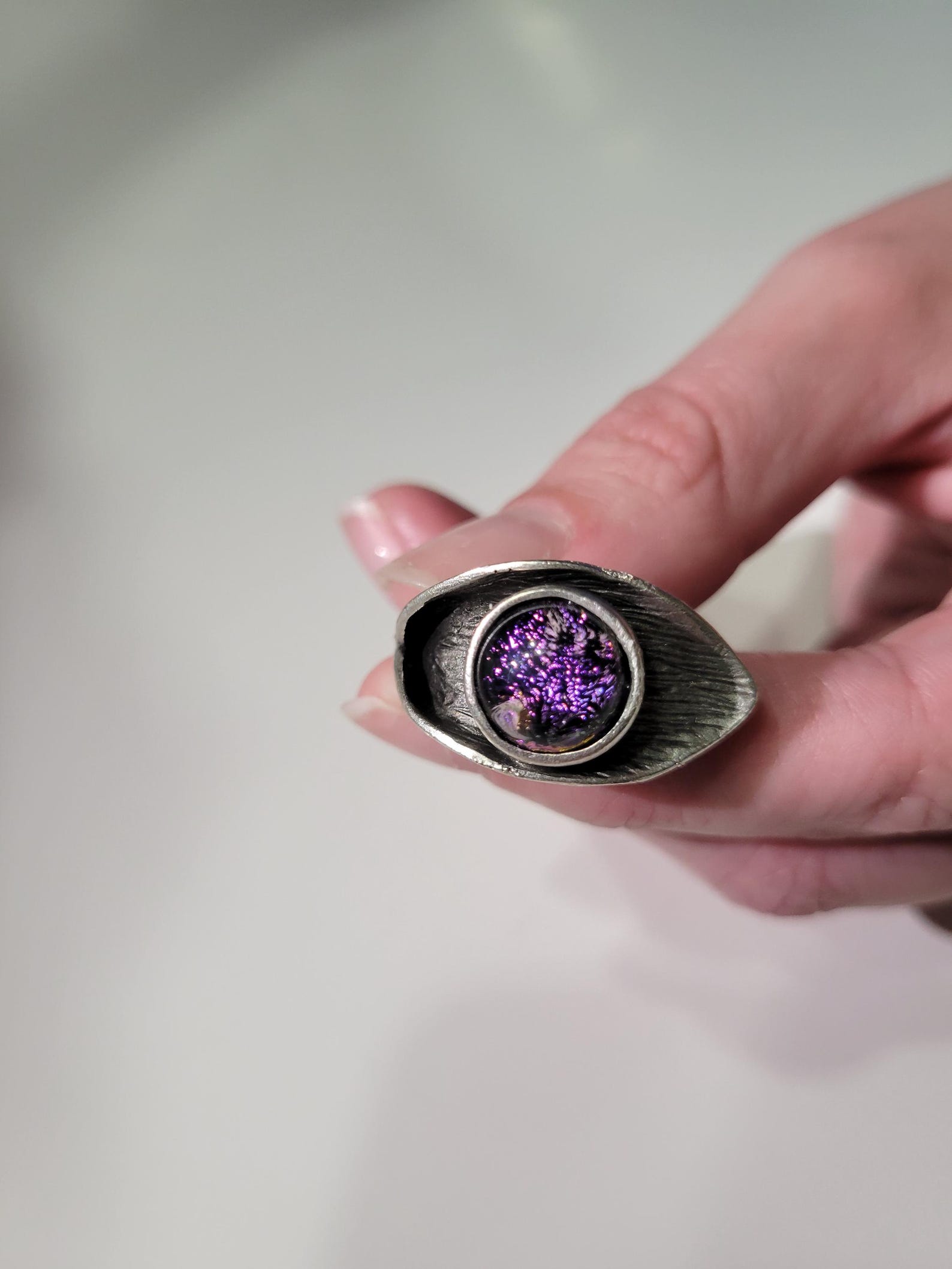 Fused Glass Ring, Handmade Jewelry, Glass Ring Fashion Jewelry ...