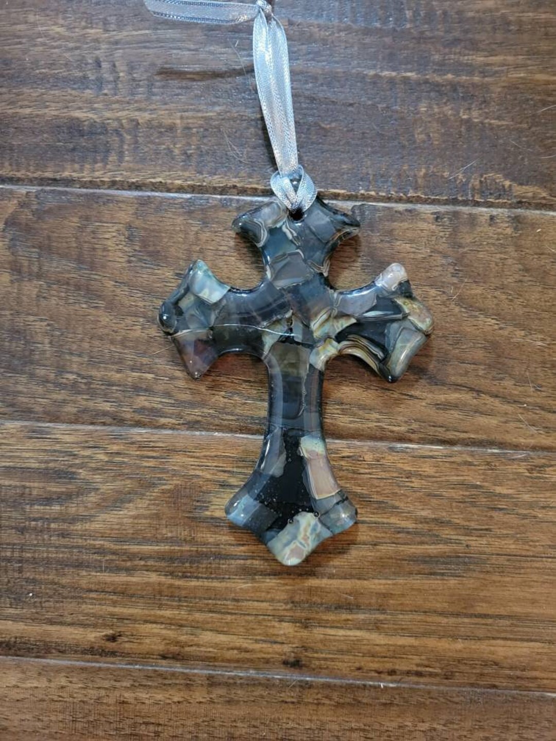 Fused Glass Cross, Cross , Religious Decor, Small Cross , Hanging Cross ...