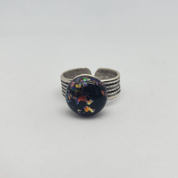 Fused Glass Ring - Etsy