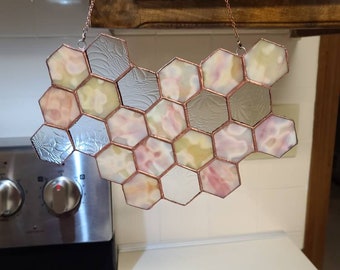 Stained Glass Honeycomb Pattern - Etsy